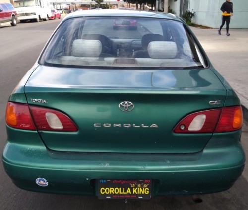 '98 Toyota Corolla CE For Sale Los Angeles CA 90011 $1000-1500 Green