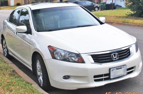 '09 Honda Accord EX-L WHITE $4000-4500 in Bedford, TX 76022 By Owner ...