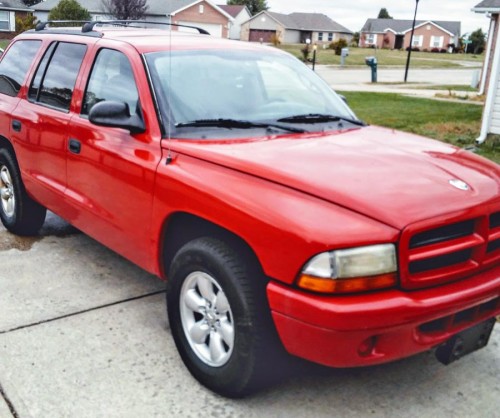 Dodge Durango Sport '03 SUV Under $1000 in Wilmington, OH 45177 RED