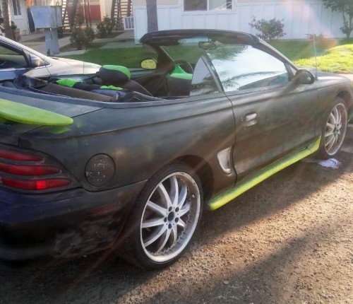 '95 Ford Mustang Convertible Black Under $1000 in Fresno, CA 93726