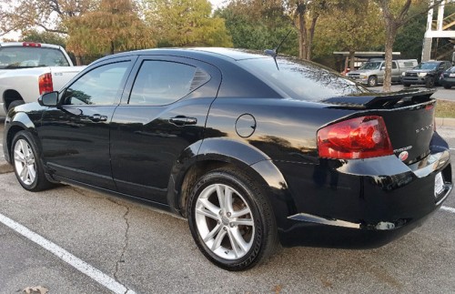'12 Dodge Avenger Austin TX Under $7K By Owner, Low Miles, Black
